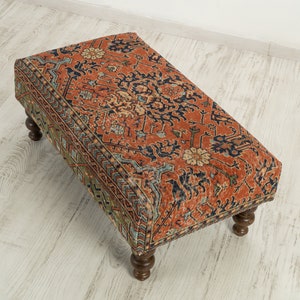 Ottoman Coffee Table , Aztec Patterned Furniture, Handmade Bohemian ...