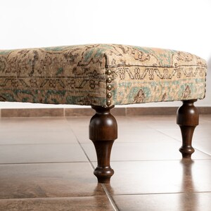 Ottoman Coffee Table , Aztec Patterned Furniture, Handmade Bohemian ...