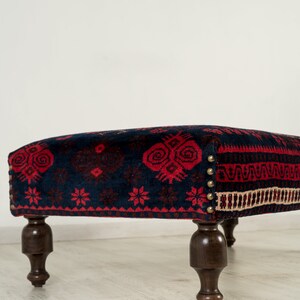 Ottoman Coffee Table , Aztec Patterned Furniture, Handmade Bohemian ...