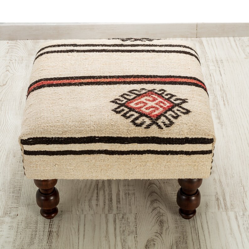 Ottoman Pouf Coffee Table Square Bench Aztec Furnitures - Etsy