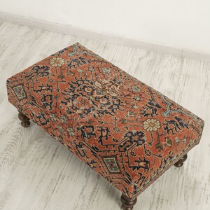 Ottoman Coffee Table , Aztec Patterned Furniture, Handmade Bohemian ...