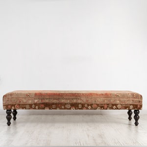 Bench, Ottoman Coffee Table , Aztec Patterned Furniture, Handmade ...