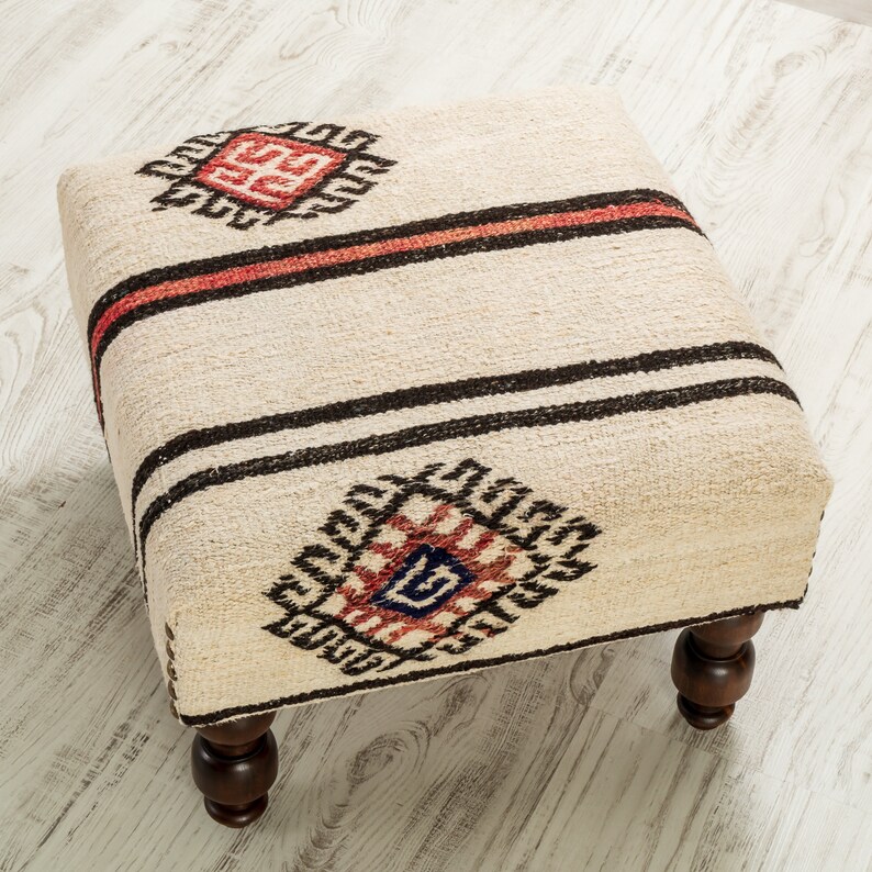 Ottoman Pouf Coffee Table Square Bench Aztec Furnitures - Etsy