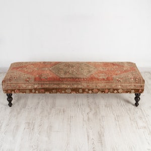 Bench, Ottoman Coffee Table , Aztec Patterned Furniture, Handmade ...