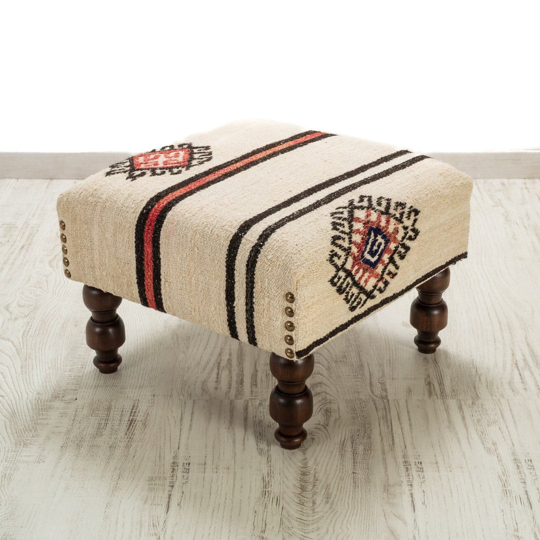 Ottoman Pouf Coffee Table Square Bench Aztec Furnitures - Etsy