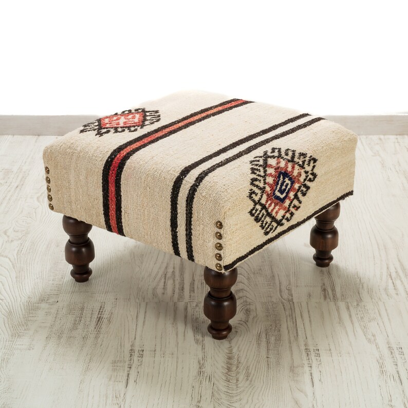 Ottoman Pouf Coffee Table Square Bench Aztec Furnitures - Etsy