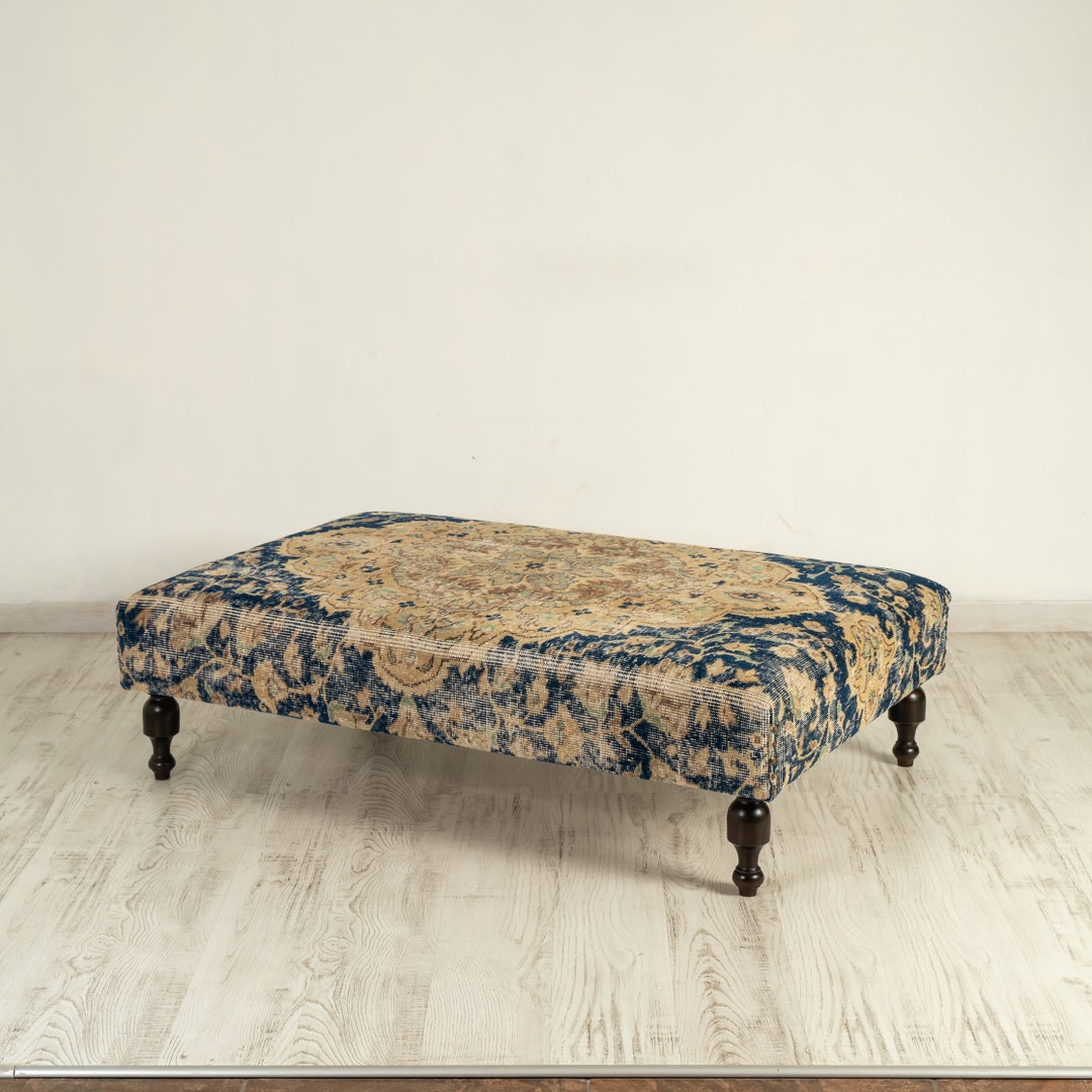 Ottoman Coffee Table , Aztec Patterned Furniture, Handmade Bohemian ...