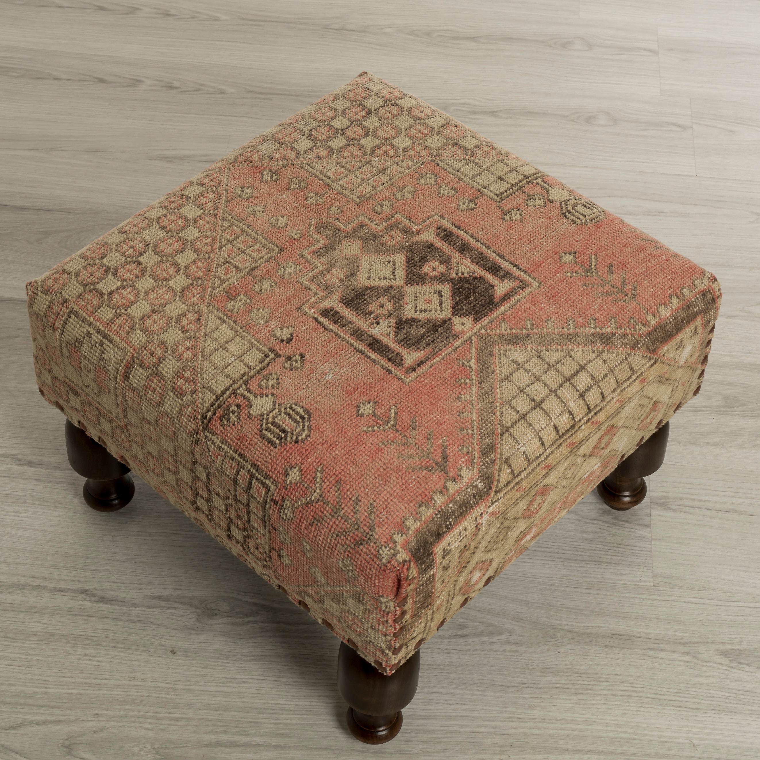 Ottoman Pouf Coffee Table Square Bench | Etsy