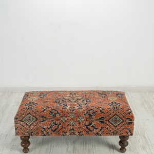 Ottoman Coffee Table , Aztec Patterned Furniture, Handmade Bohemian ...