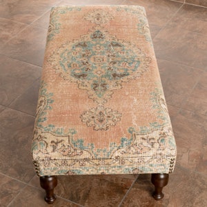 Ottoman Coffee Table , Aztec Patterned Furniture, Handmade Bohemian ...