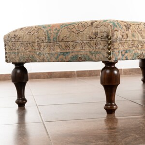 Ottoman Coffee Table , Aztec Patterned Furniture, Handmade Bohemian ...