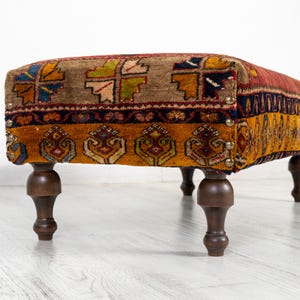 Ottoman Coffee Table , Aztec Patterned Furniture, Handmade Bohemian ...