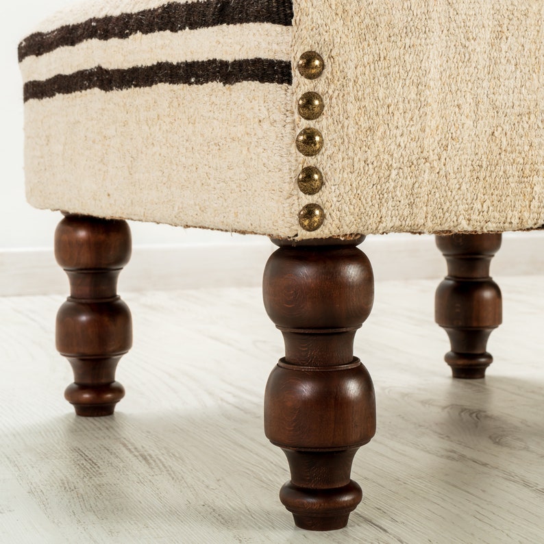 Ottoman Pouf Coffee Table Square Bench Aztec Furnitures - Etsy