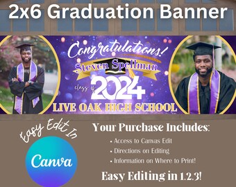 Graduation Banner Grad Banner Graduation 2024 Graduation Decorations - Etsy