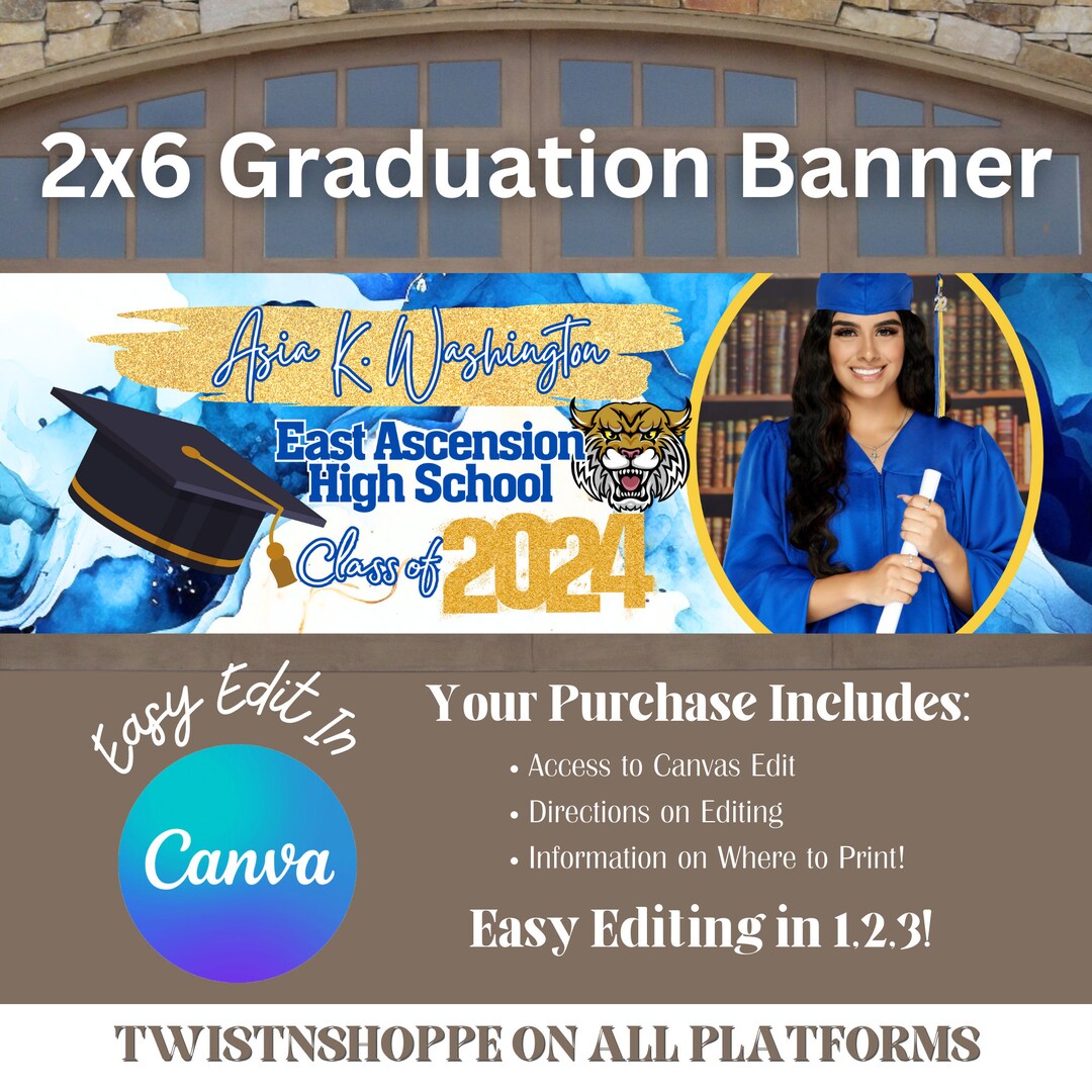 Graduation Banner Grad Banner Graduation 2024 Graduation Decorations - Etsy