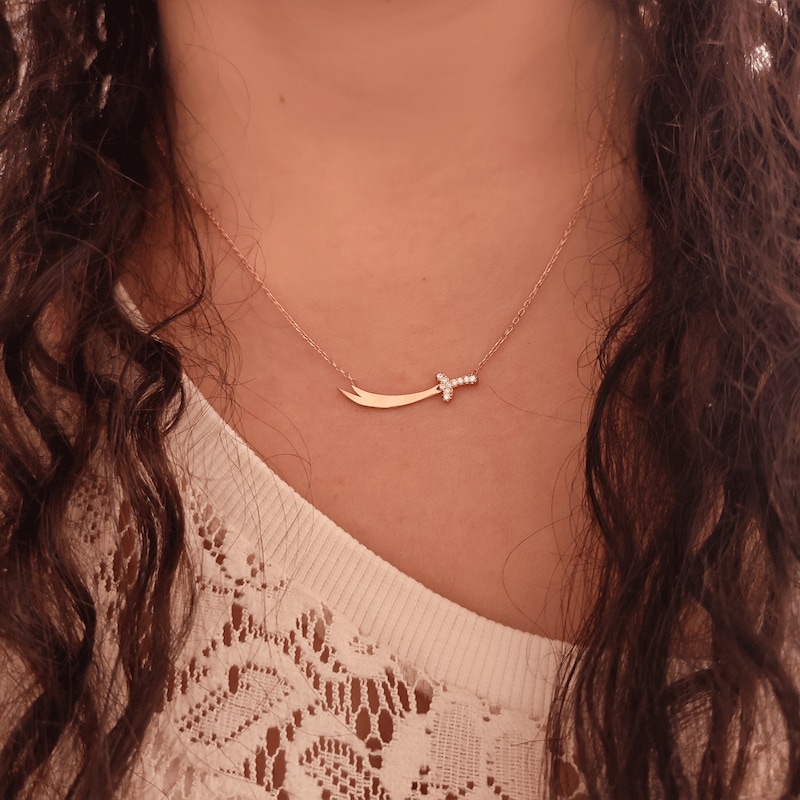 Sword Necklace - Etsy