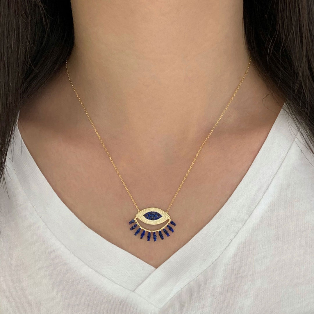 Evil Eye Necklaces, Turkish Evil Eye, Greek Evil Eye Charms, Women Gift ...