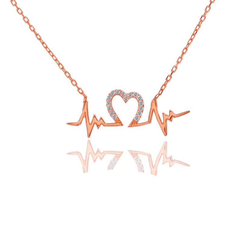Heart Rate Necklaces With Ruby and Onyx Stones, Heart Rate Necklaces ...