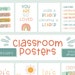Modern Rainbow Theme Classroom Posters | Rainbow Classroom Decor ...