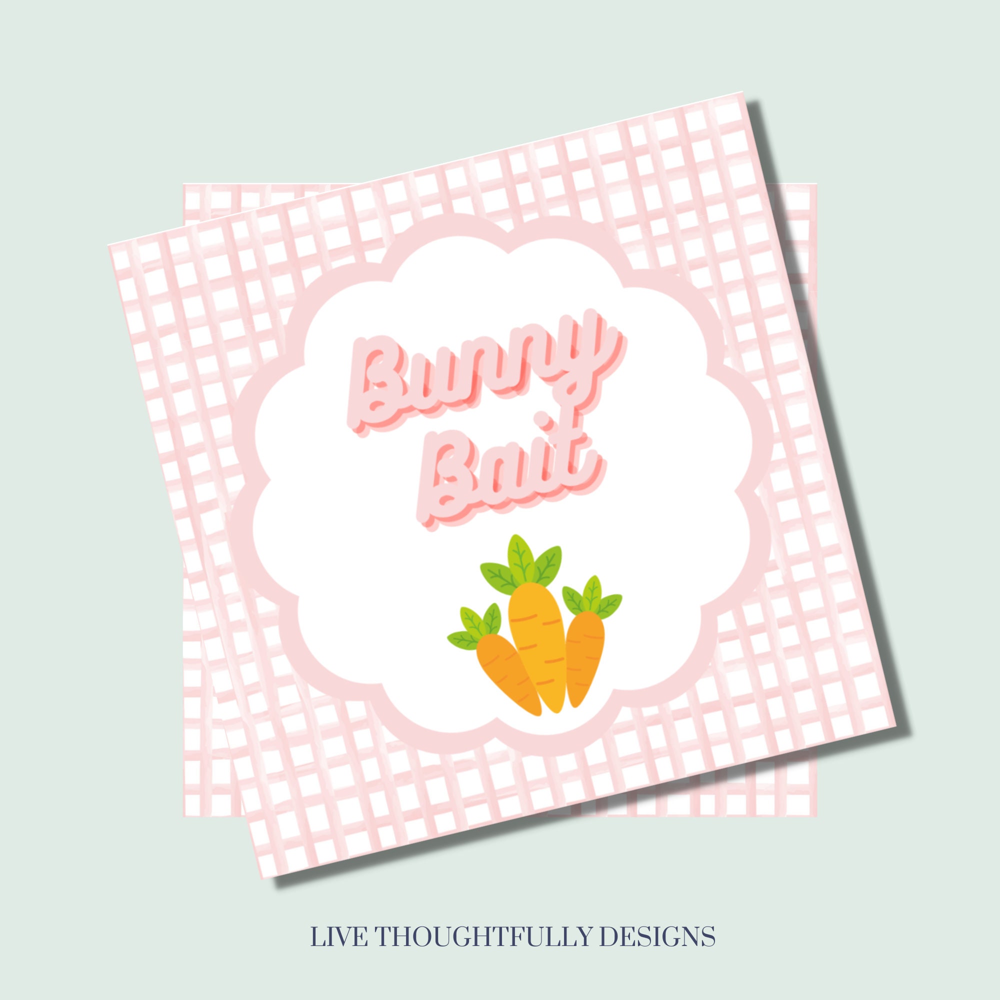 PRINTABLE Bunny Bait Gift Tag - Easter Printable - Easter Party - Kids ...