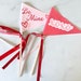 PRINTABLE Valentine Pennant Flags Happy Valentine's Day Flag Valentine ...