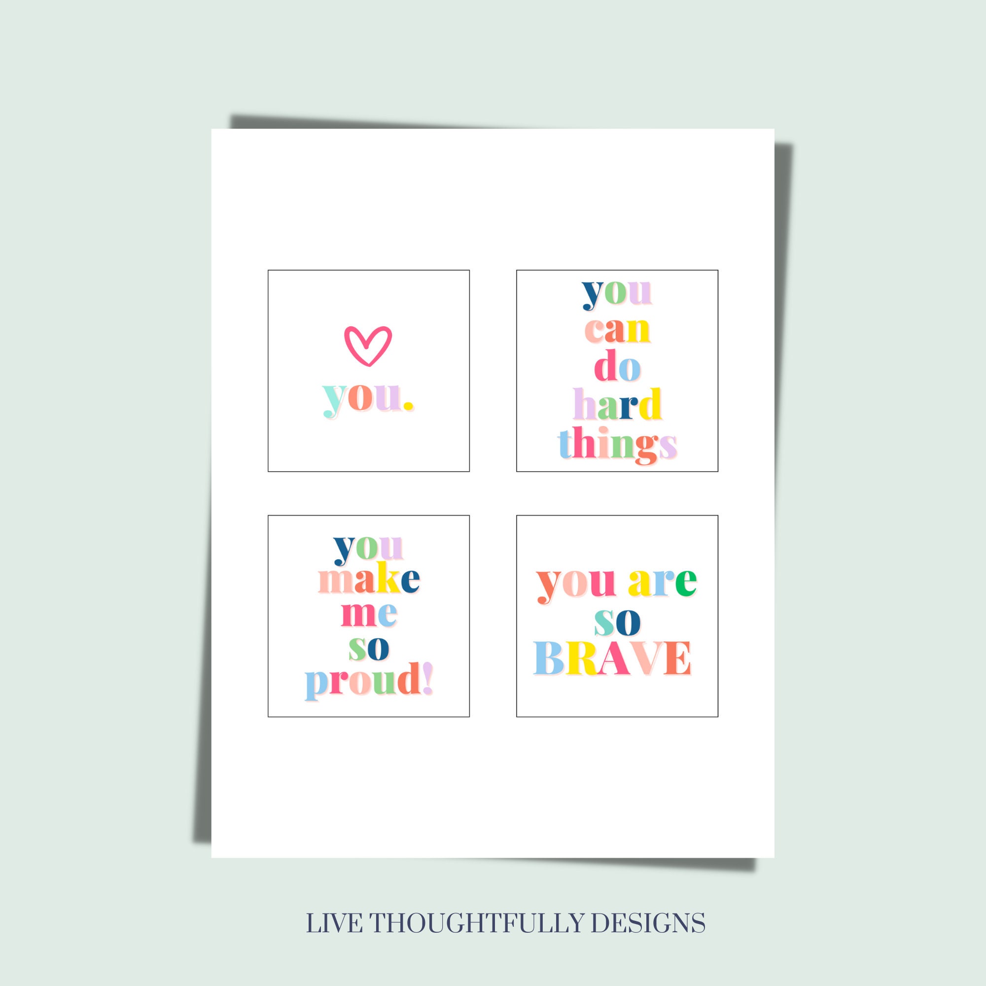 Printable - Lunch Box Notes, Lunch Box Love Notes, Lunch Box Messages ...