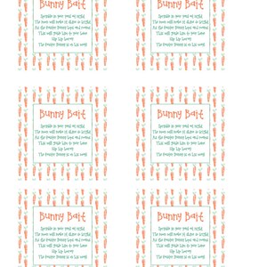 PRINTABLE Bunny Bait Gift Tag - Easter Printable - Easter Game - Easter ...