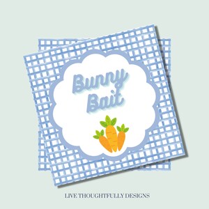 PRINTABLE Bunny Bait Gift Tag Easter Printable Easter Game Easter ...