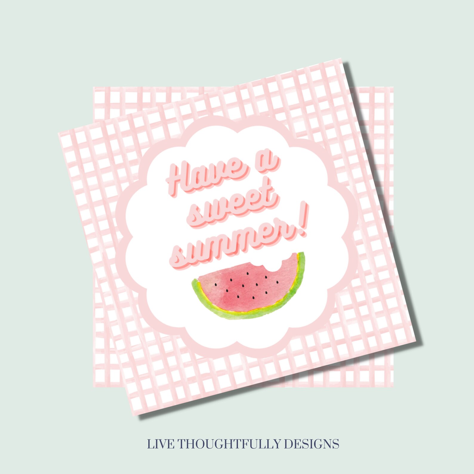 PRINTABLE End of School Tag - Happy Summer Tag - End of the Year ...