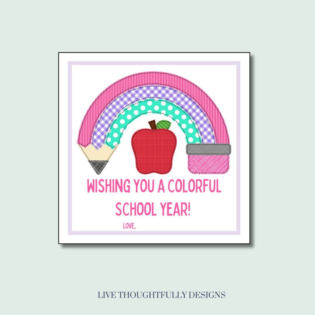 PRINTABLE First Day of School Gift Tag School Printable Teacher Gift ...