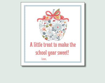 Printable Back to School Gift Tags Happy First Day Take Note Gift for ...