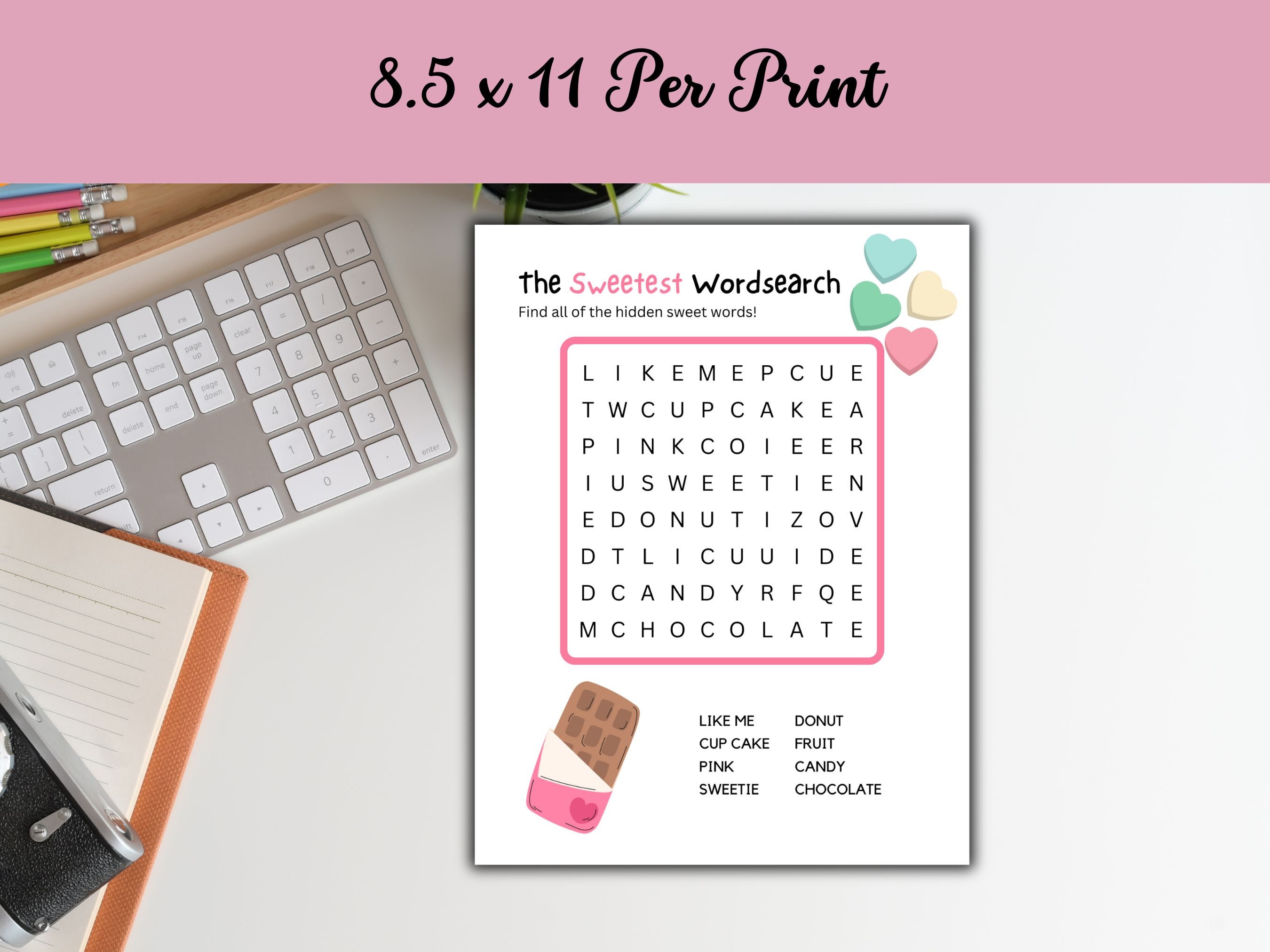 Valentine's Word Search, Valentine's Day Activities for Kids, Printable ...