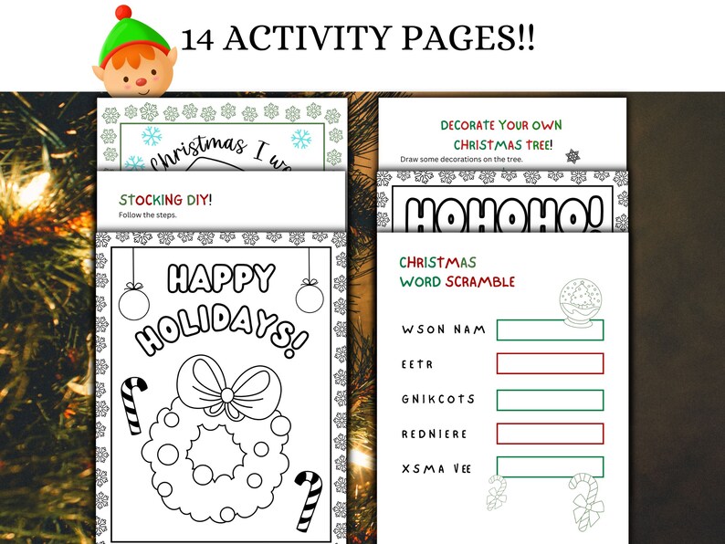 Christmas Word Search Bundle, Holiday Activity for Kids, Christmas PDF ...