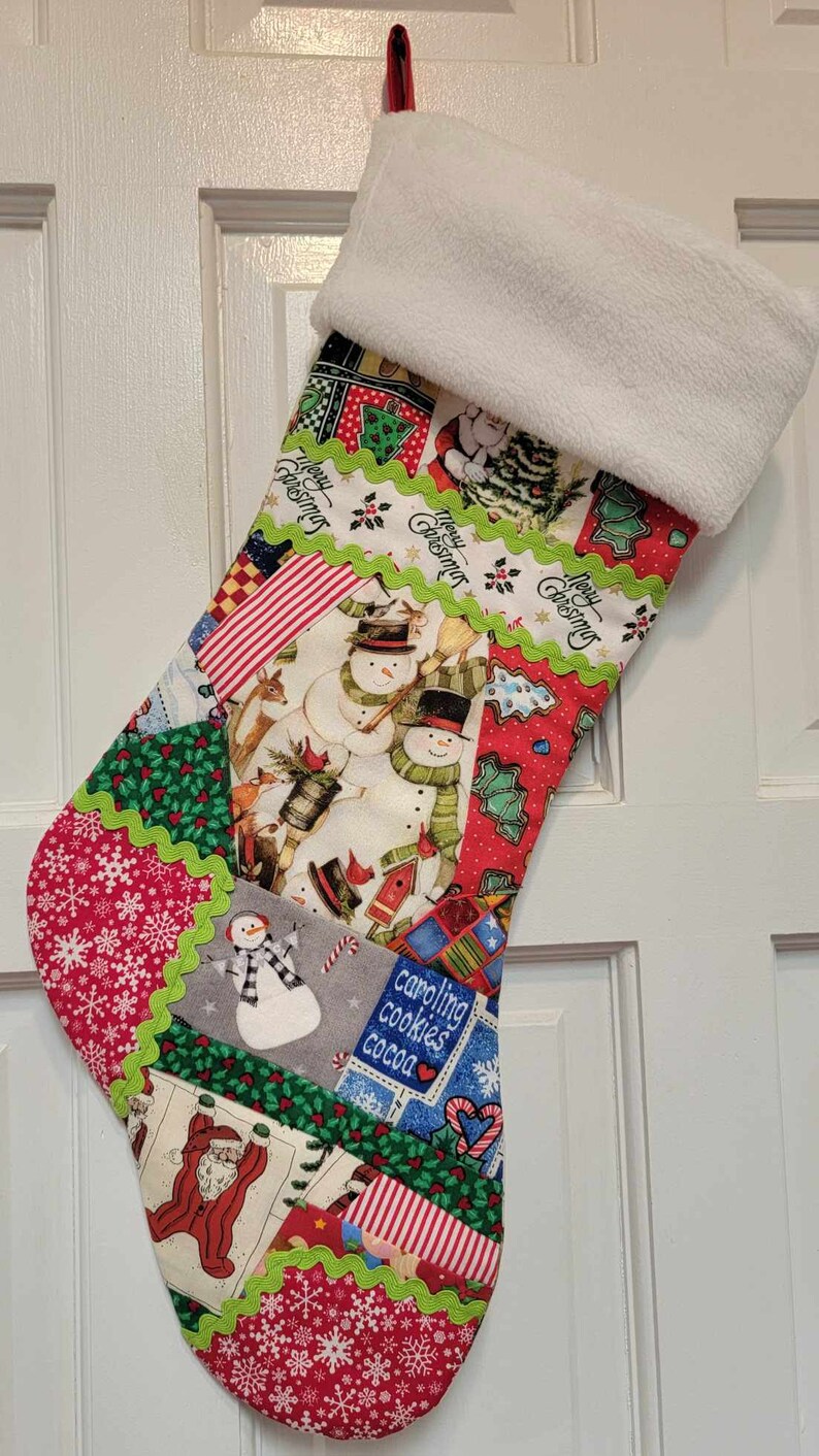 Christmas Stockings Hand Pieced - Etsy