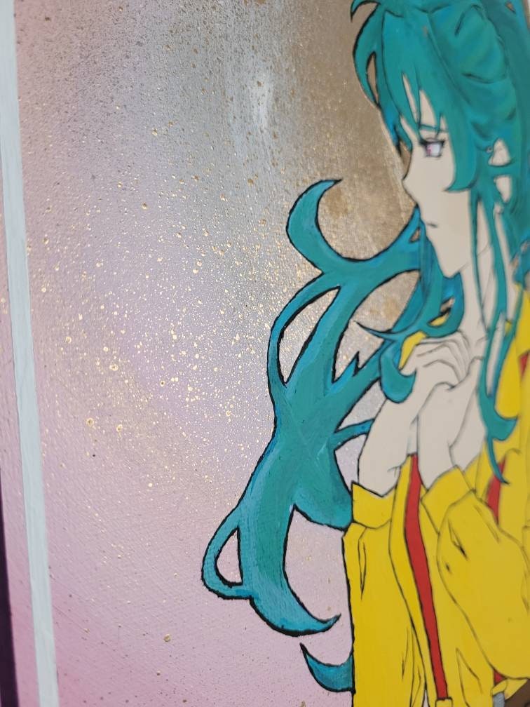 YYH Botan Art Nouveau Painting - Etsy