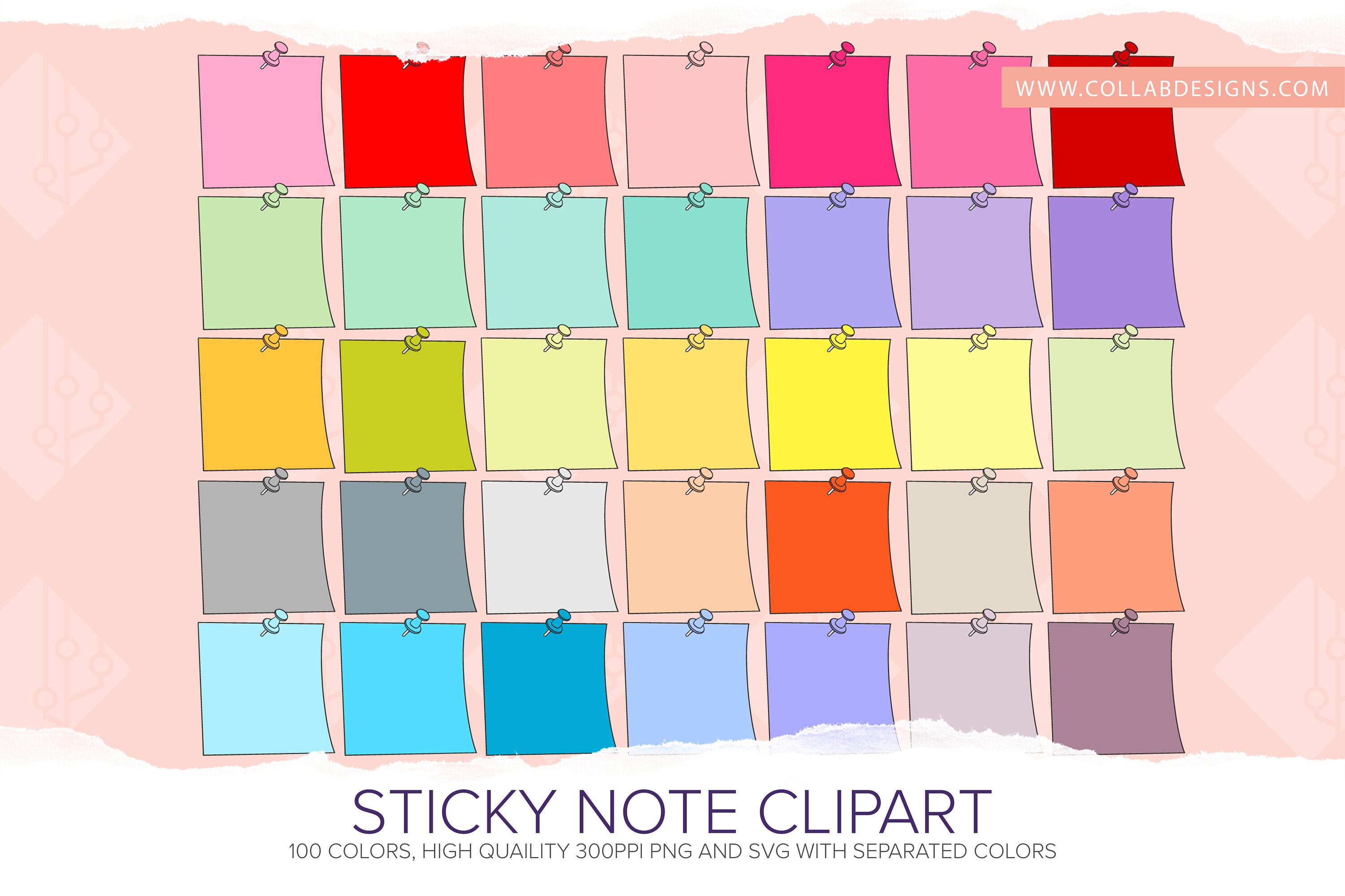 Sticky Notes Clipart