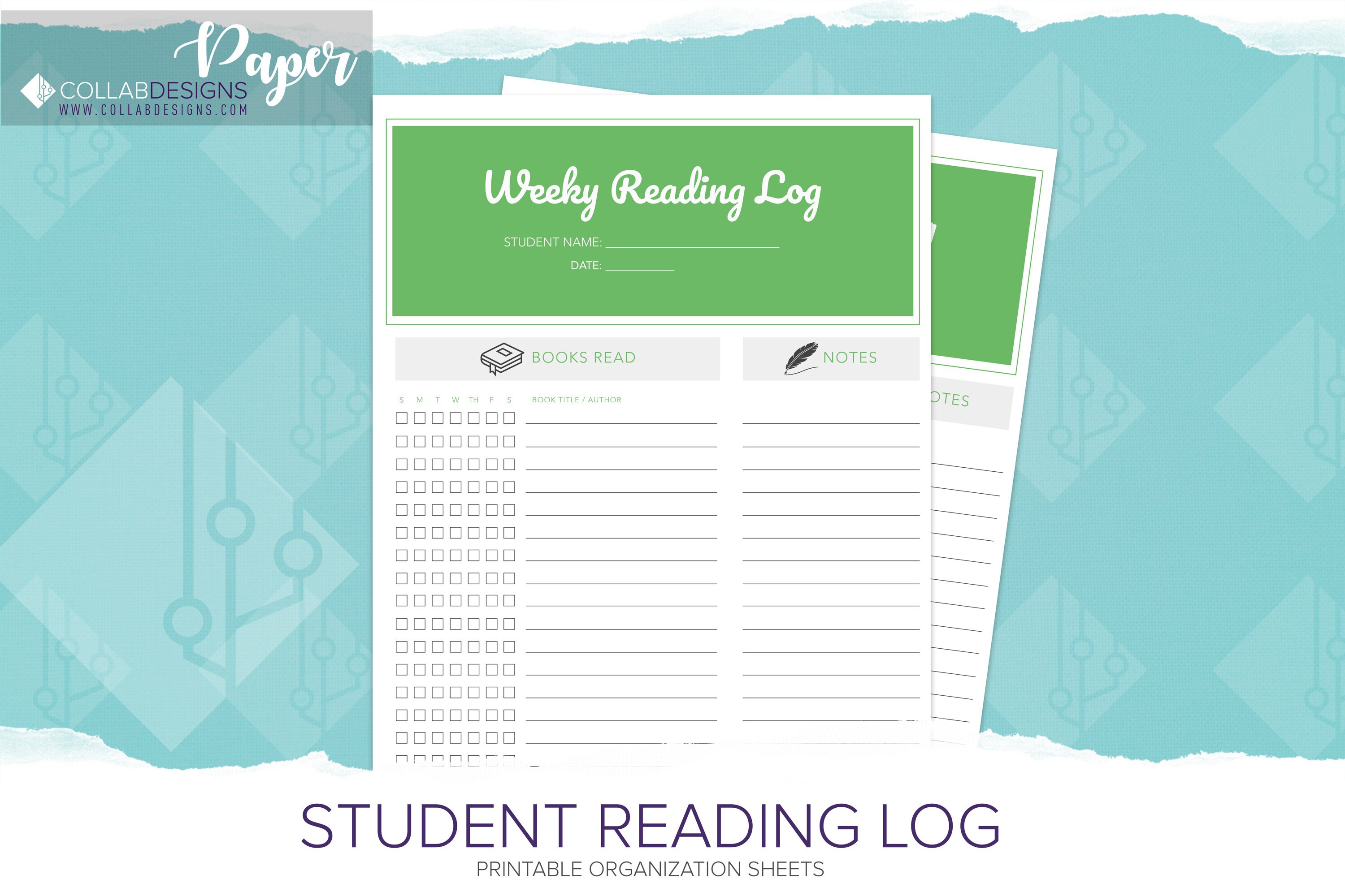 Printable Reading Log, Reading Check List, Reading Tracker, Reading ...