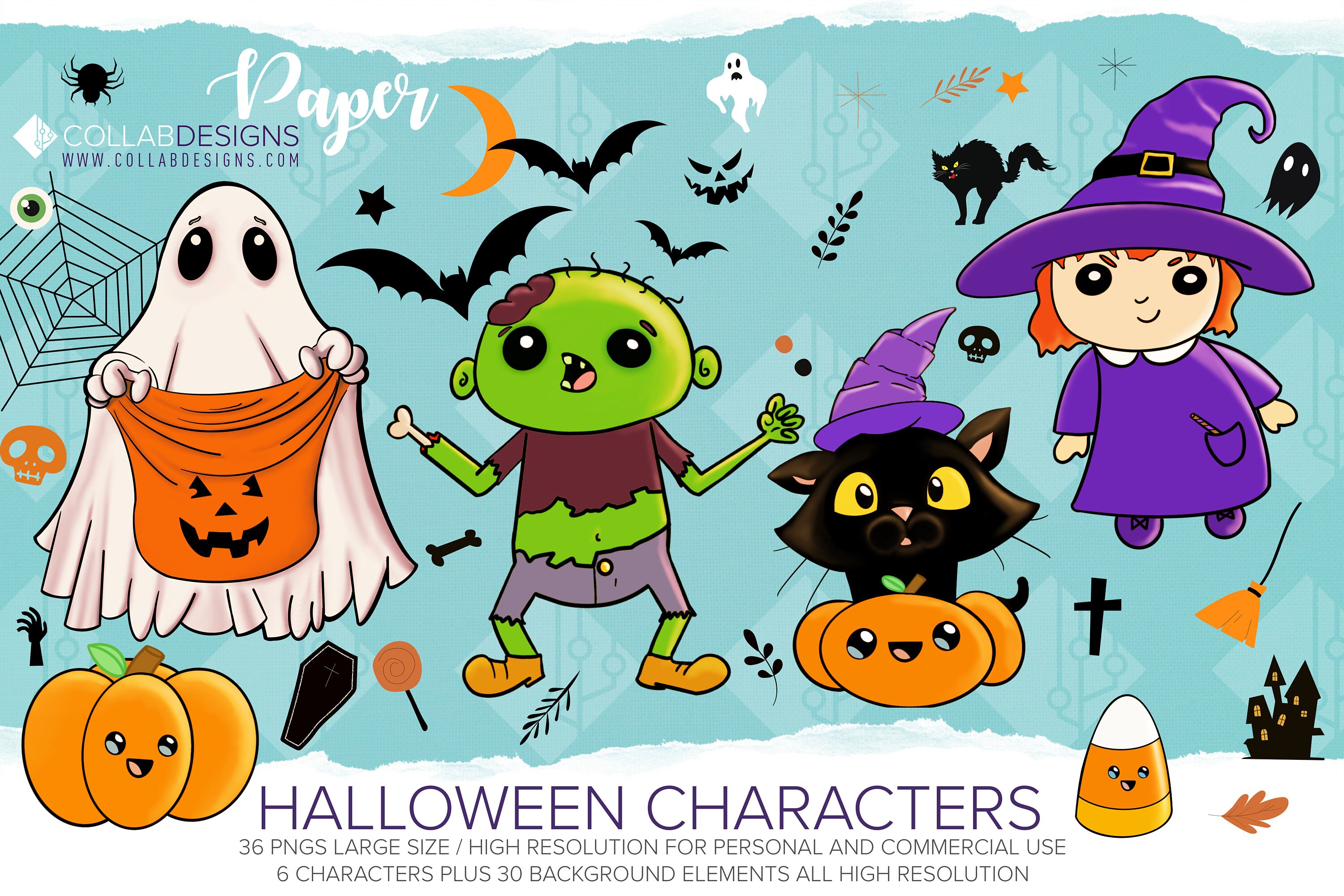 Halloween Costume Clipart Bundle Creators Kit Pngs - Etsy