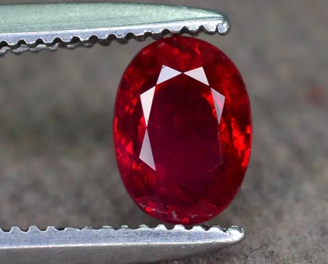 AAA Grade Natural Dark Red Blood Ruby 0.70 Afghanistan K - Etsy