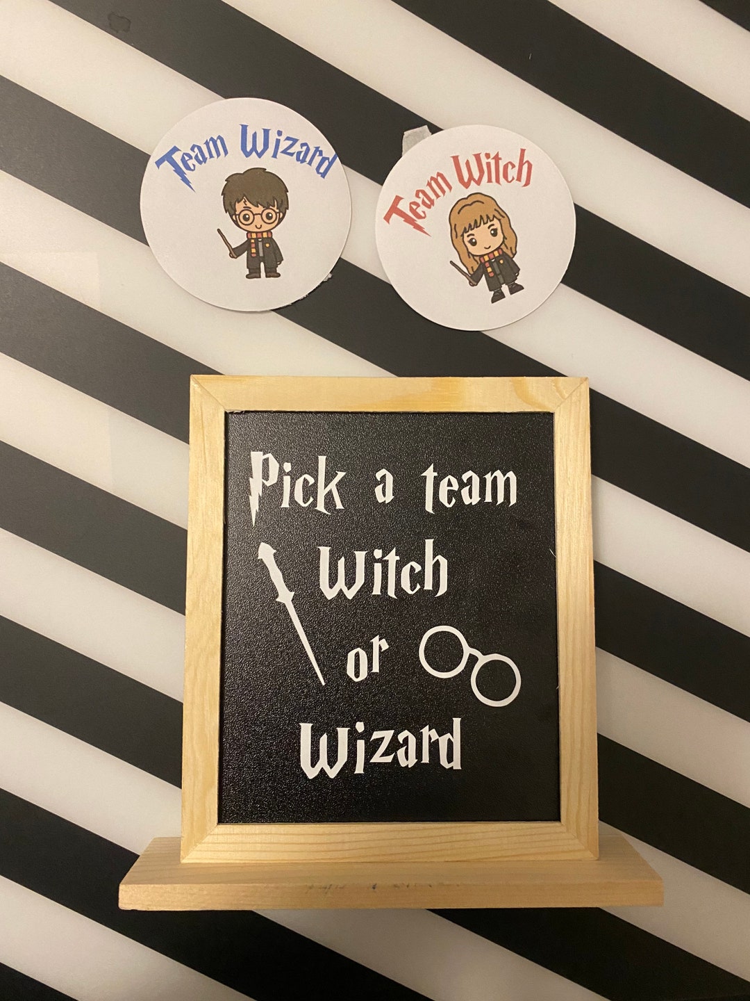 Team Witch, Team Wizard Gender Reveal Set - Etsy