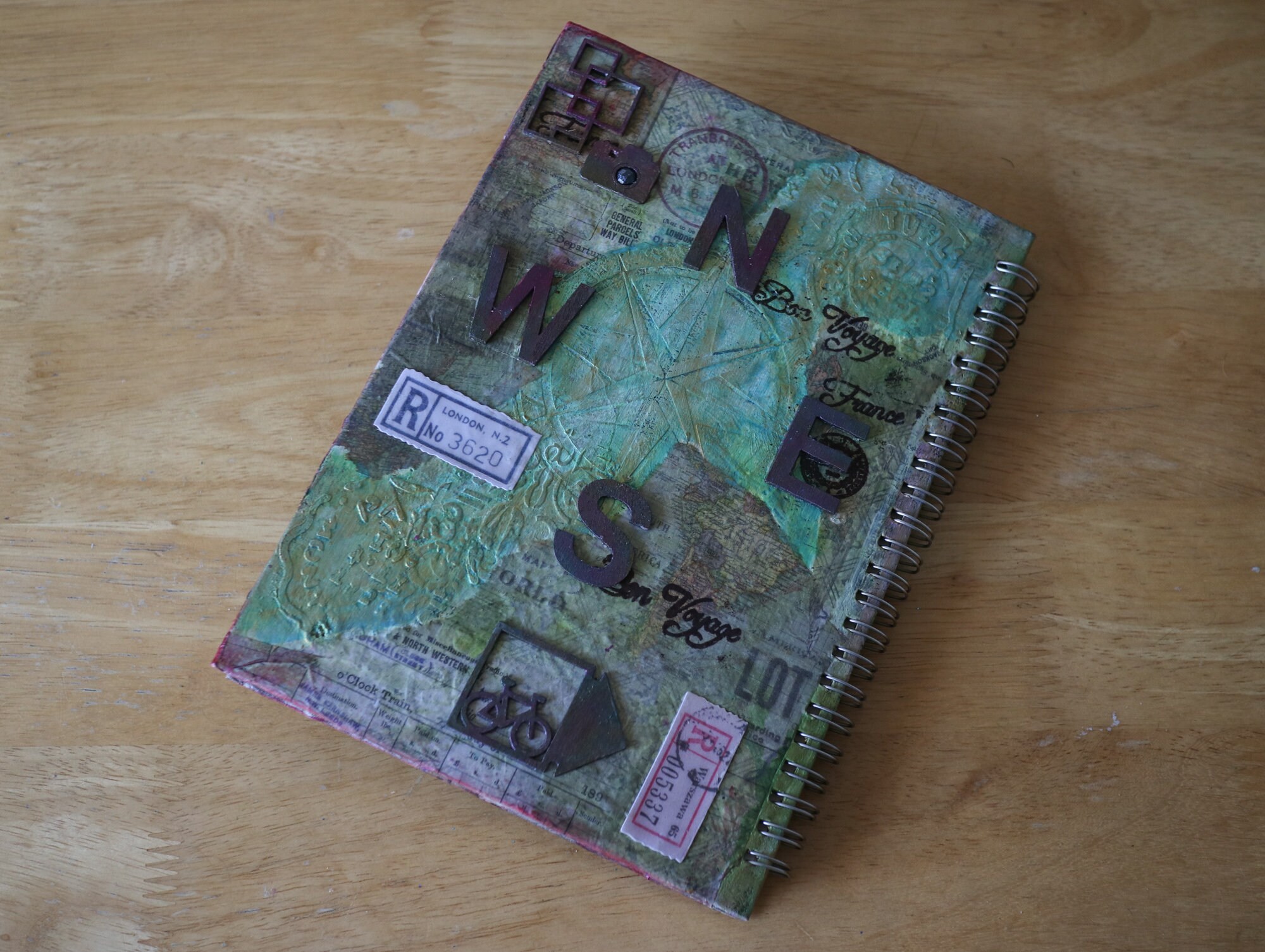 Mixed Media Decorated A5 Notebook Notepad Travel Journal Diary - Etsy