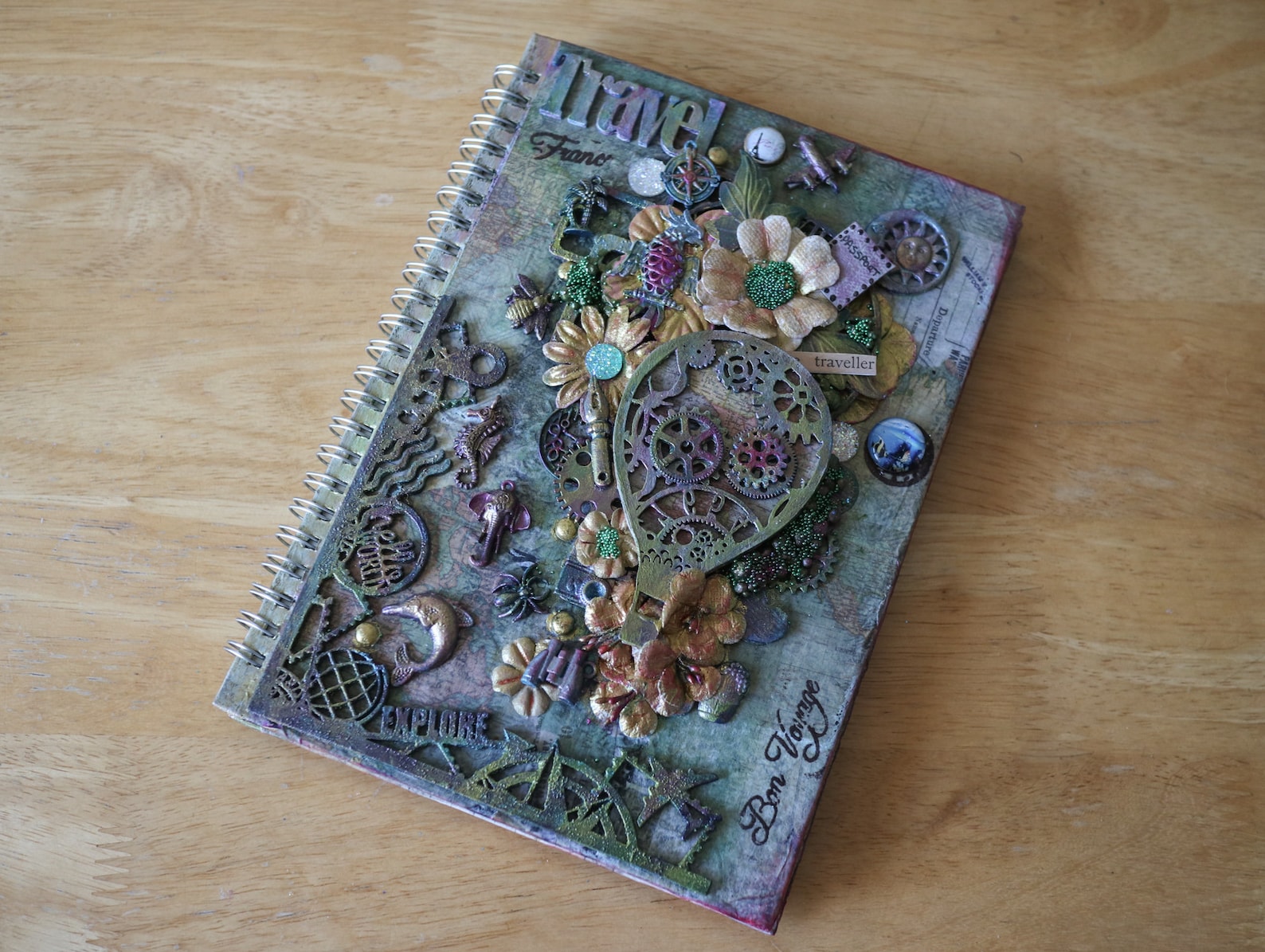 Mixed Media Decorated A5 Notebook Notepad Travel Journal Diary - Etsy