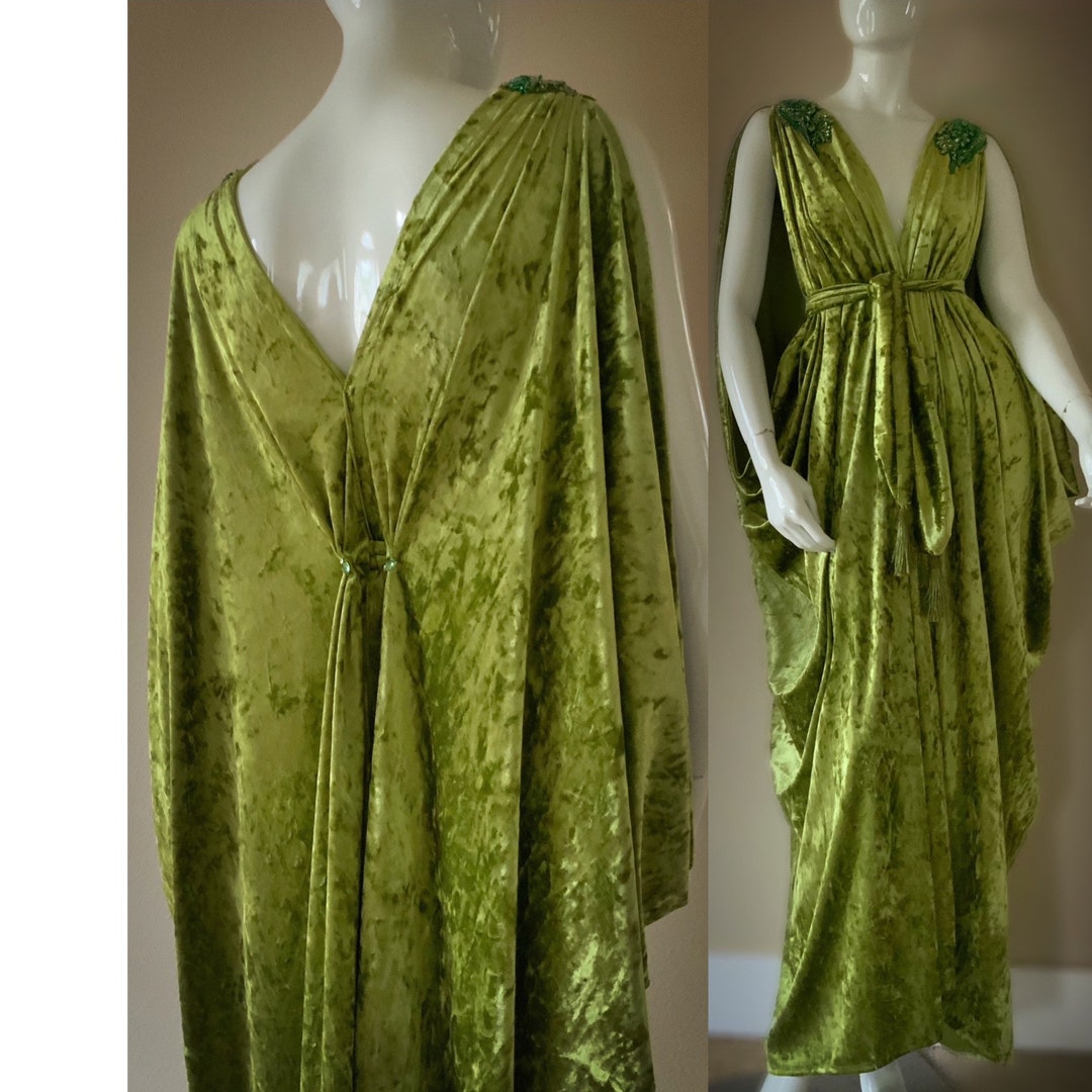 Gorgeous Grecian Goddess Gown and Matching Turban. - Etsy
