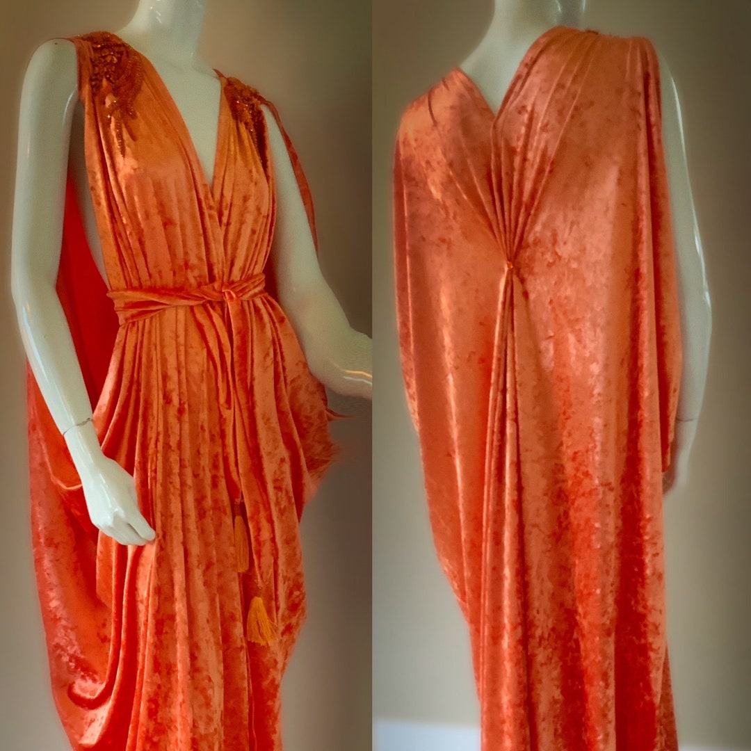 Gorgeous Grecian Goddess Gown and Matching Turban. - Etsy