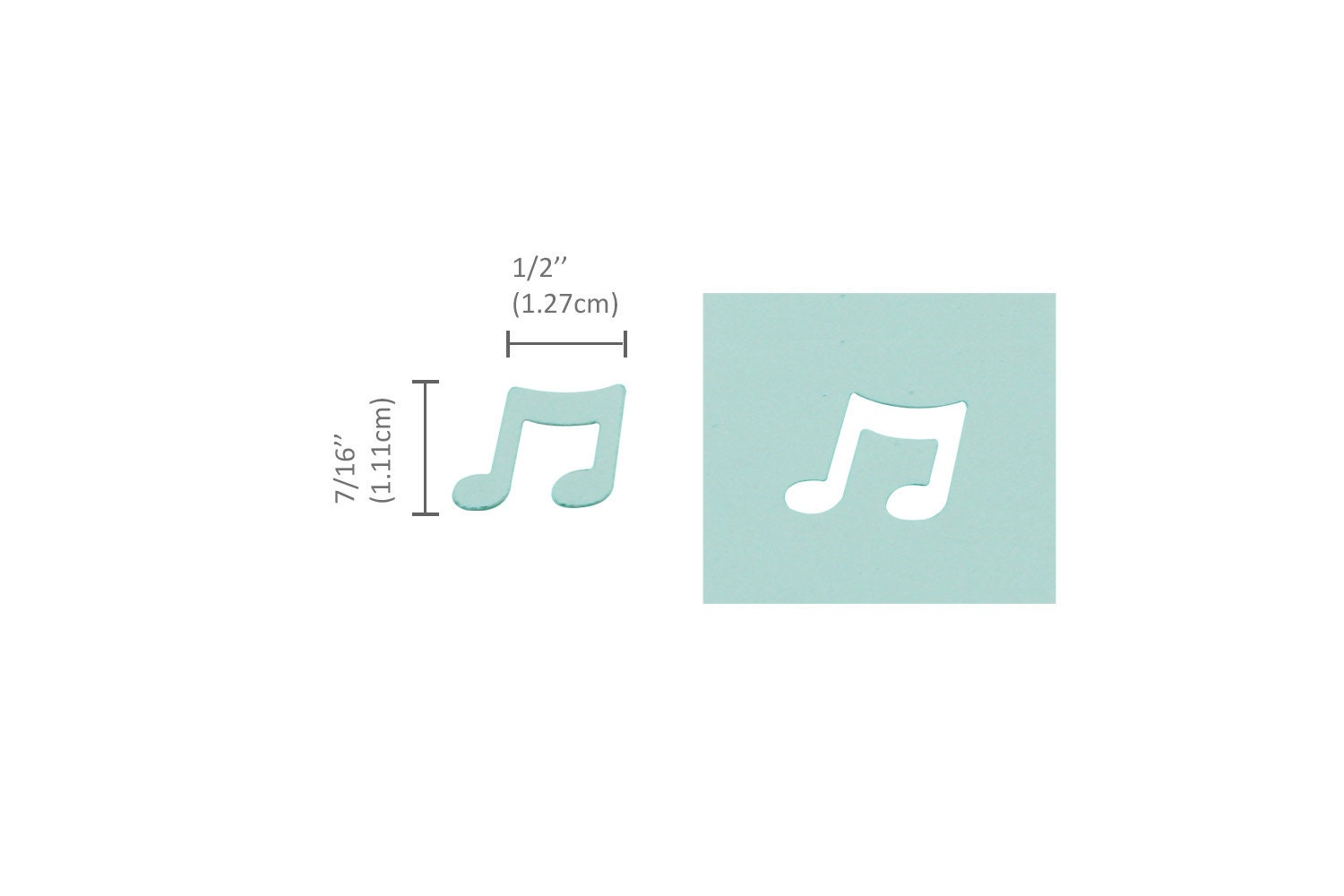 Bira Craft 5/8 Inch Music Note Shape Lever Action Craft Punch, for ...