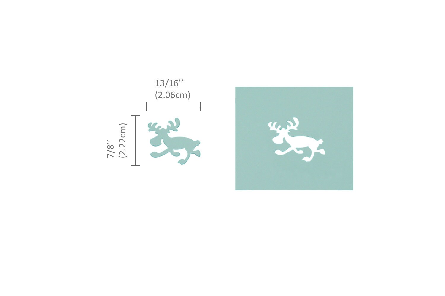 Bira Craft 1 Inch Moose 1 Lever Action Craft Punch, Christmas Punch ...