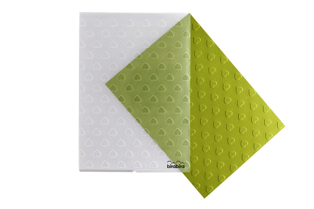 Bira Craft 5" X 7" Heart Embossing Folder, Valentine's Day Embossing ...