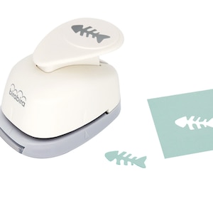 Bira 1 Inch Fish Bone Lever Action Craft Punch for Paper Crafting ...