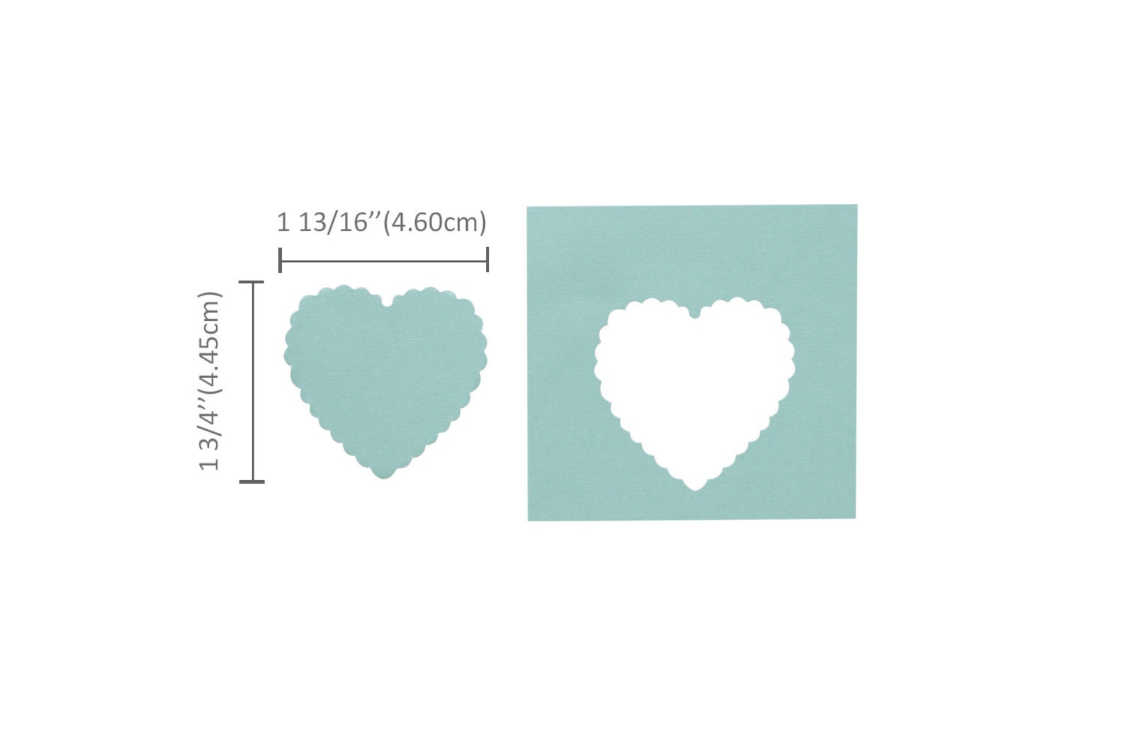Bira Craft 2 Inch Scalloped Heart Lever Action Craft Punch, Valentine’s ...