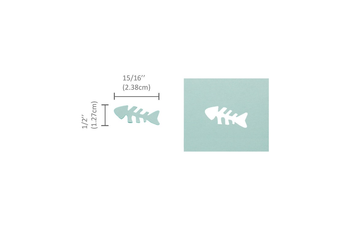 Bira 1 Inch Fish Bone Lever Action Craft Punch for Paper Crafting ...